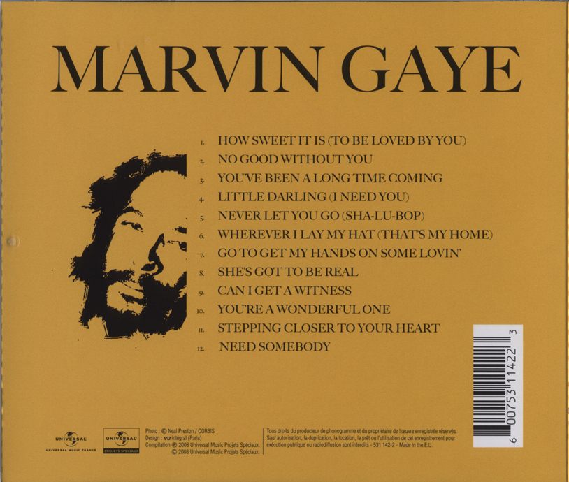 Marvin Gaye Marvin Gaye : Back | CD Covers | Cover Century | Over 1.000 ...